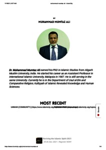 Milestones for the development of the Muslim ummah - IIUM Repository (IRep)